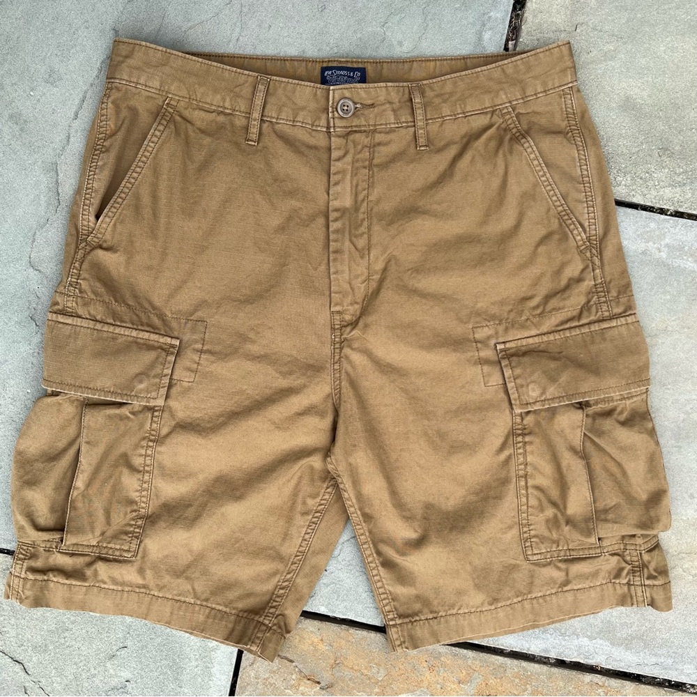 Levi’s Gorpcore Ripstop Cargo Shorts Tan Brown - Gem